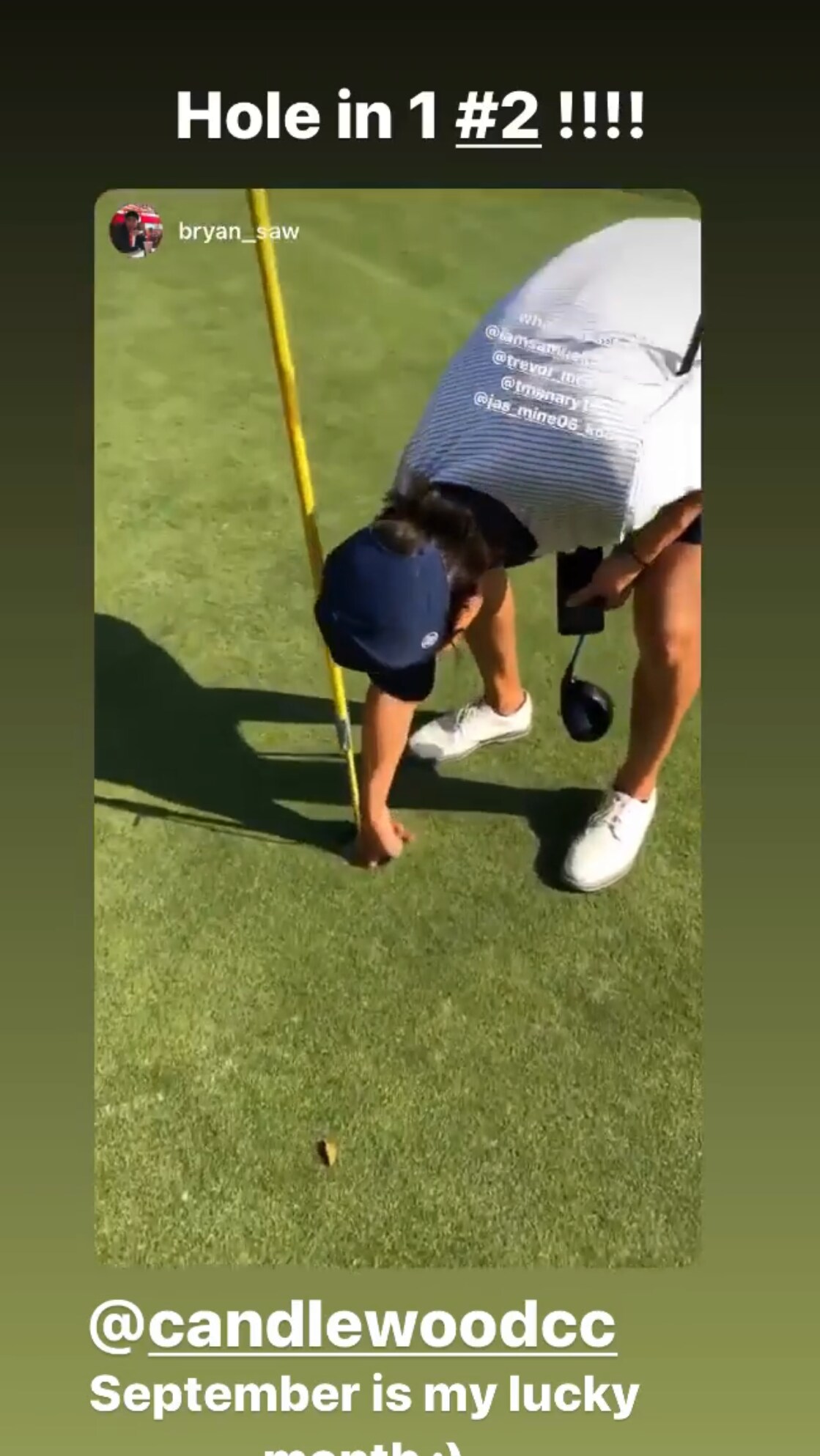 2nd hole in one on the same hole in the same month!!! - Team Titleist